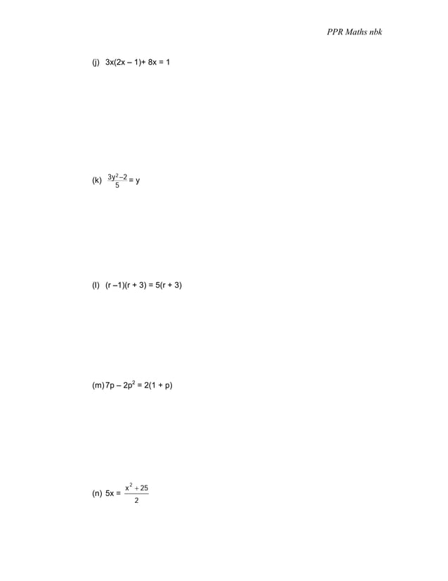 Module 4 Quadratic Expression And Equations | PDF
