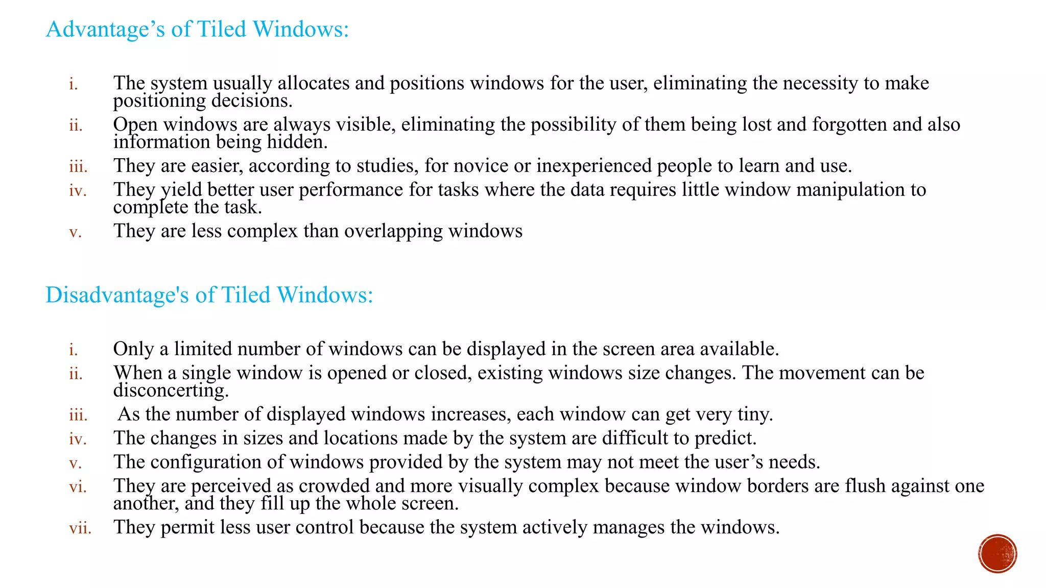 User Interface Design-Module 4 Windows | PDF