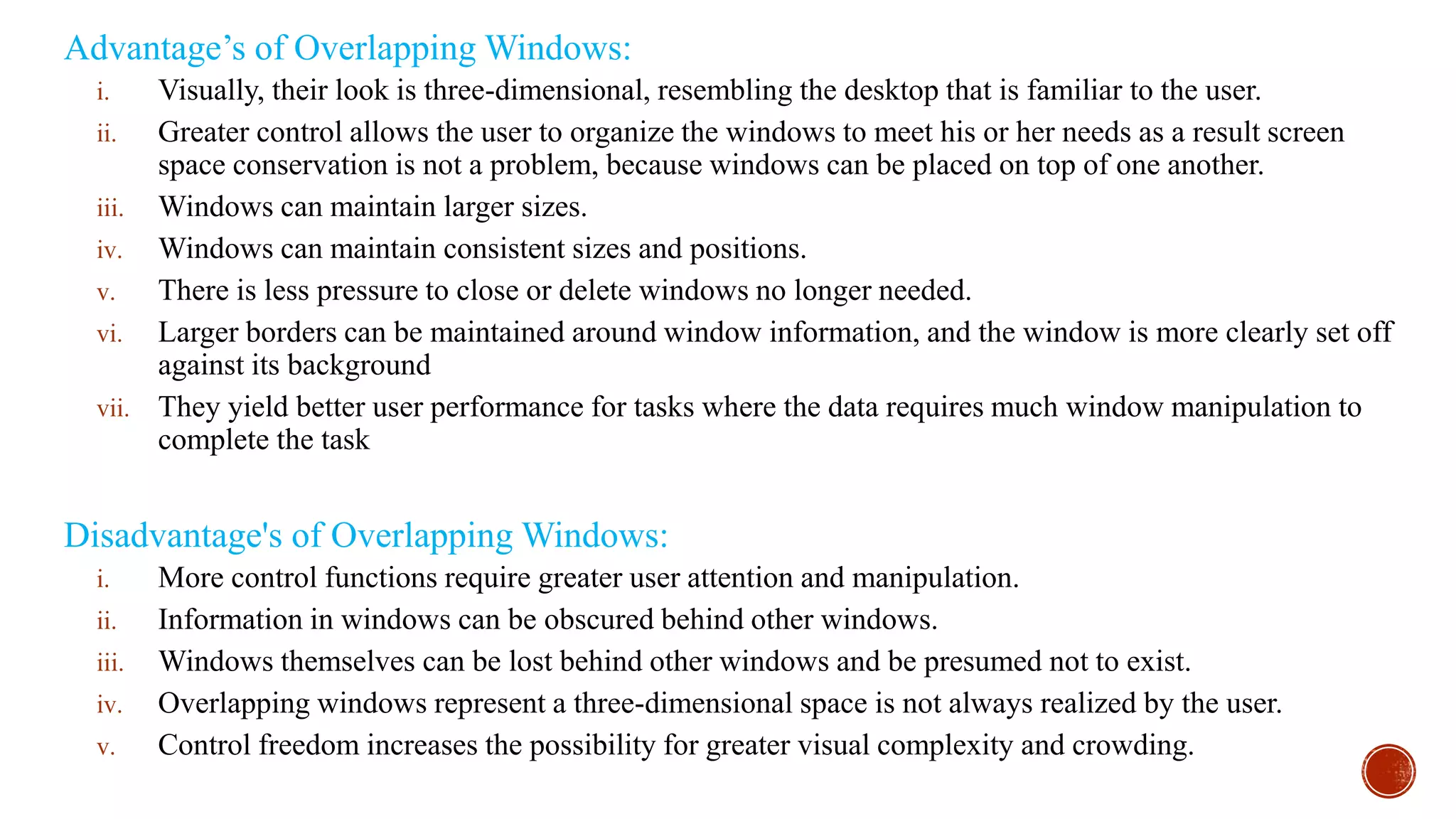User Interface Design-Module 4 Windows | PDF