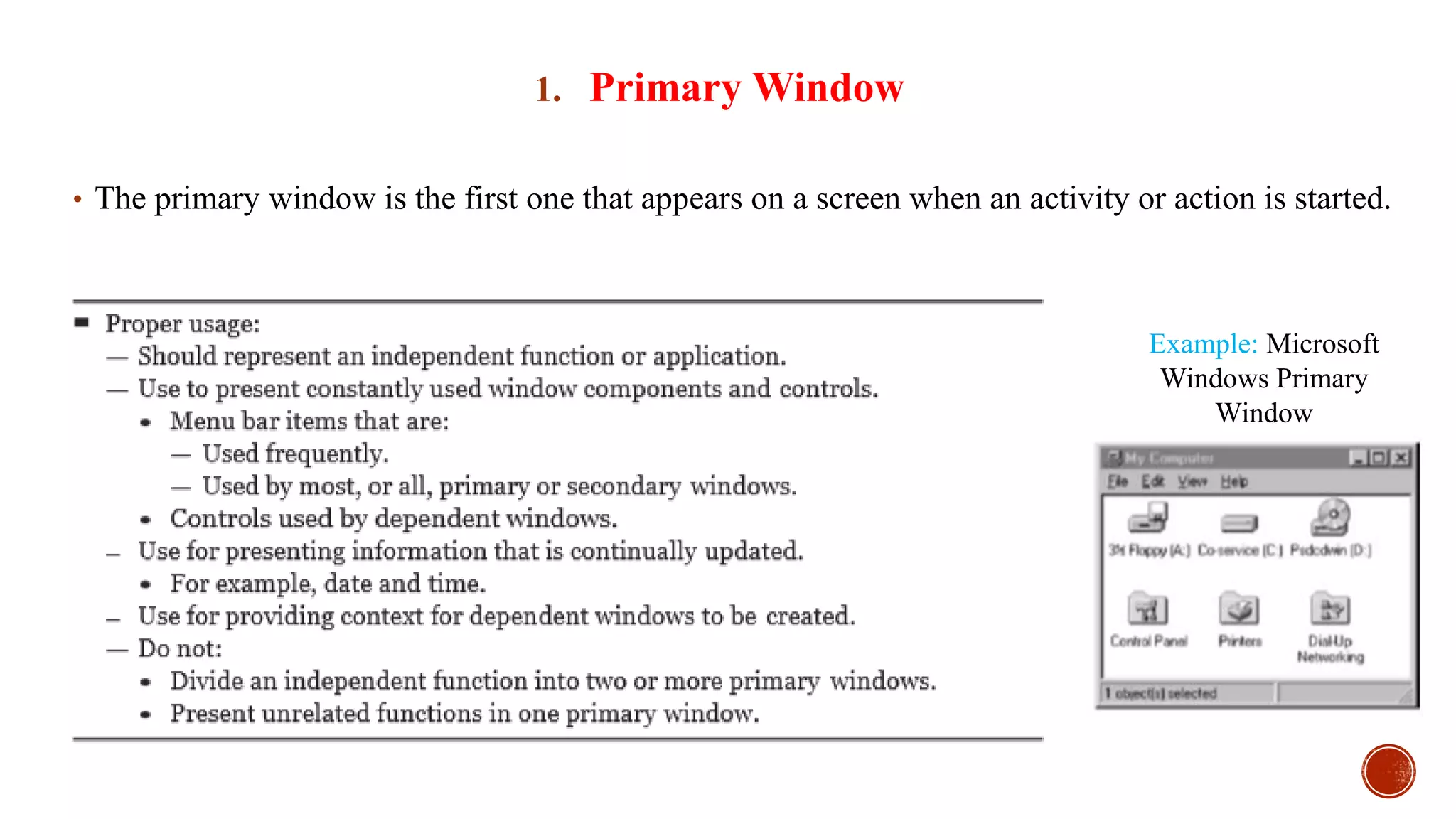 User Interface Design-Module 4 Windows | PDF