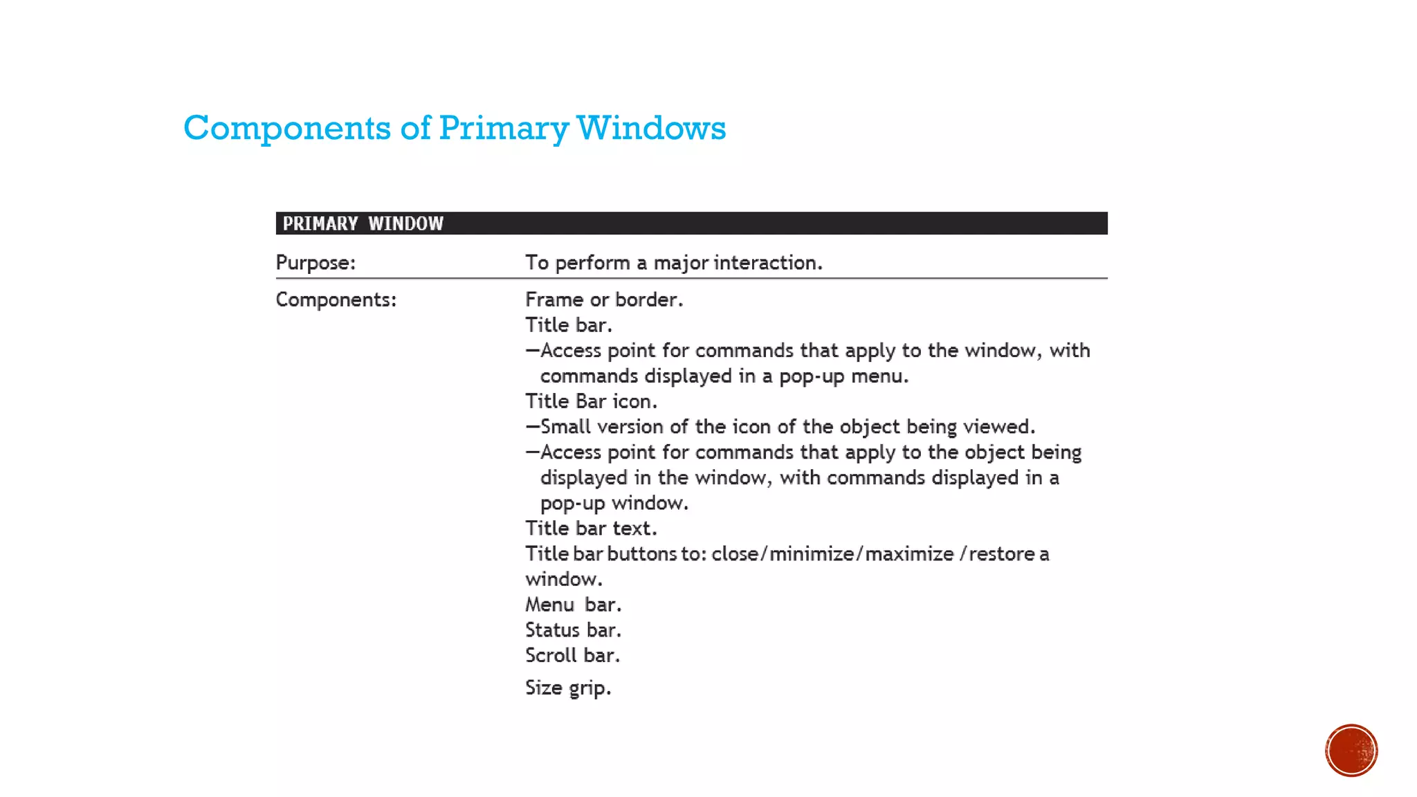 User Interface Design-Module 4 Windows | PDF