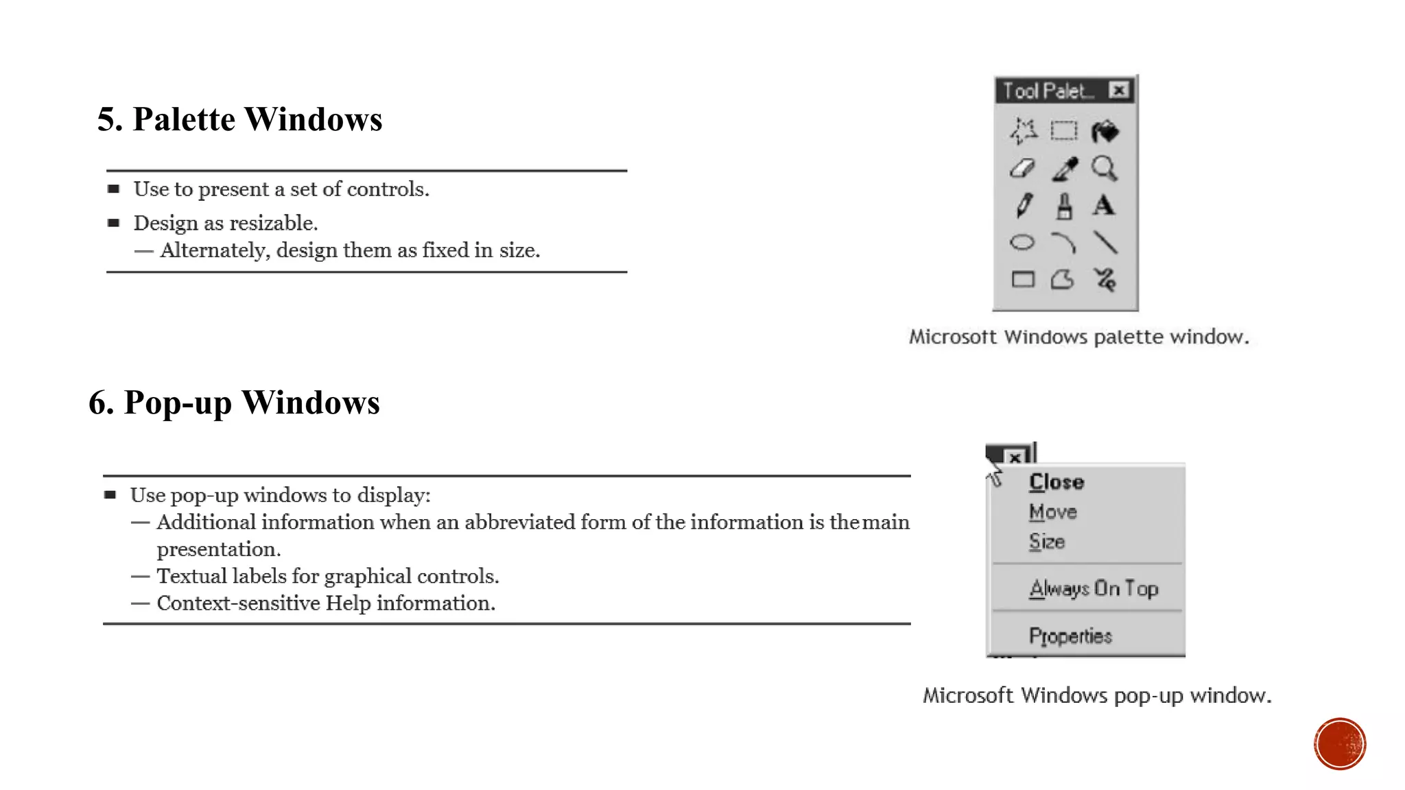 User Interface Design-Module 4 Windows | PDF