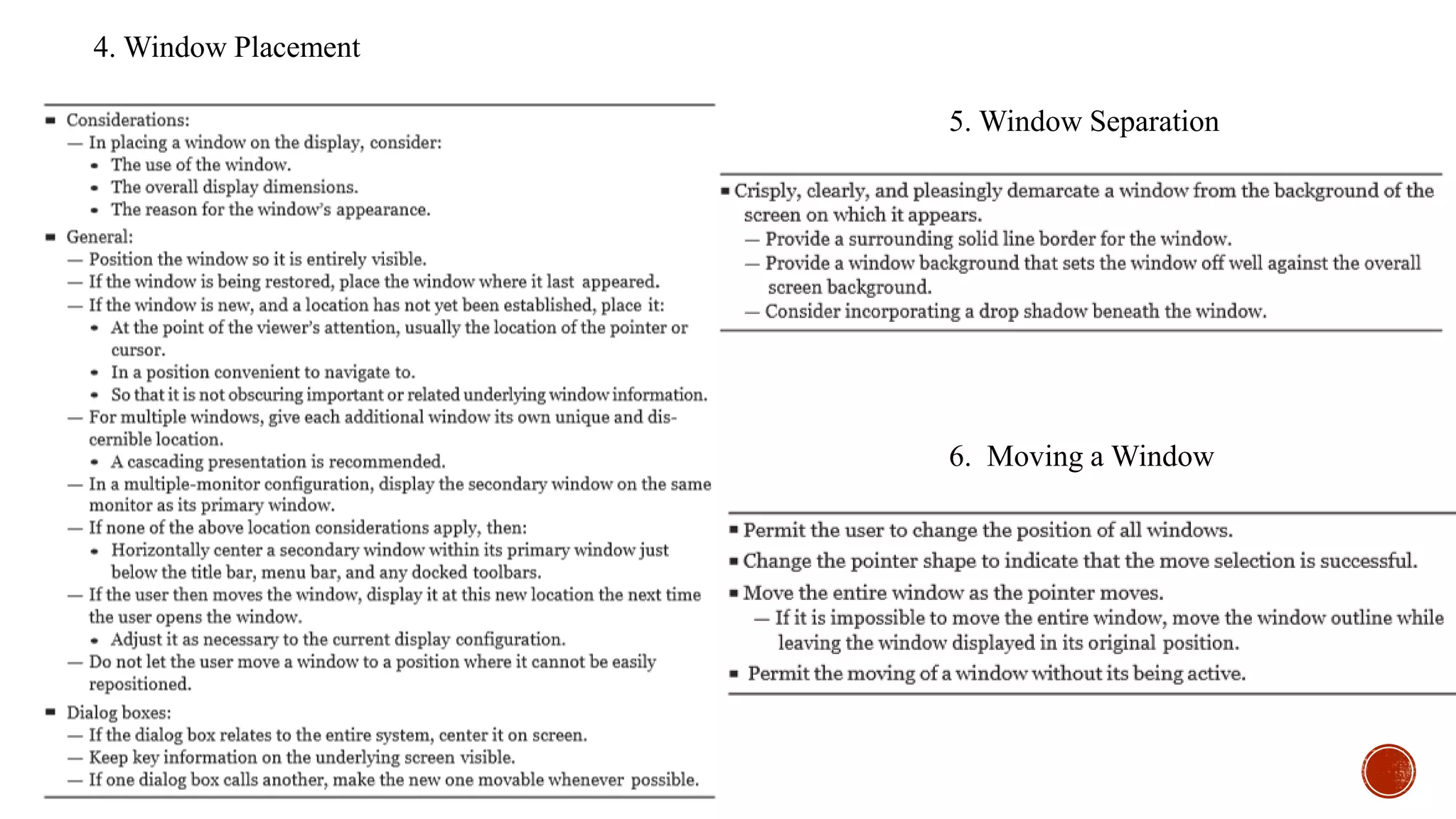 User Interface Design-Module 4 Windows | PDF