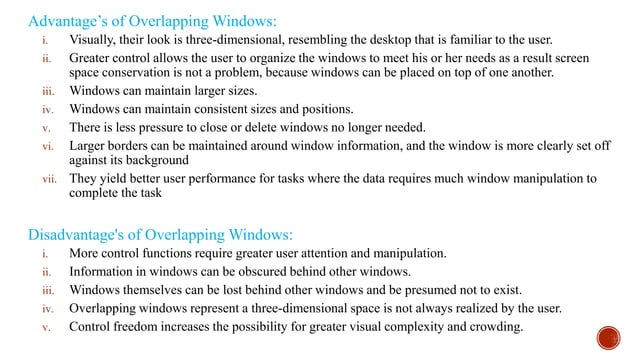 User Interface Design-Module 4 Windows | PDF