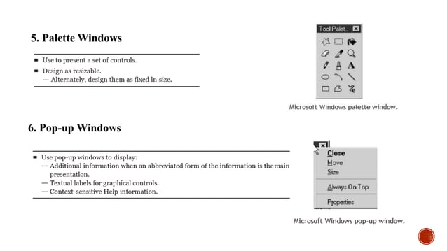 User Interface Design Module 4 Windows Ppt 6042