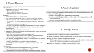 User Interface Design-Module 4 Windows | PDF
