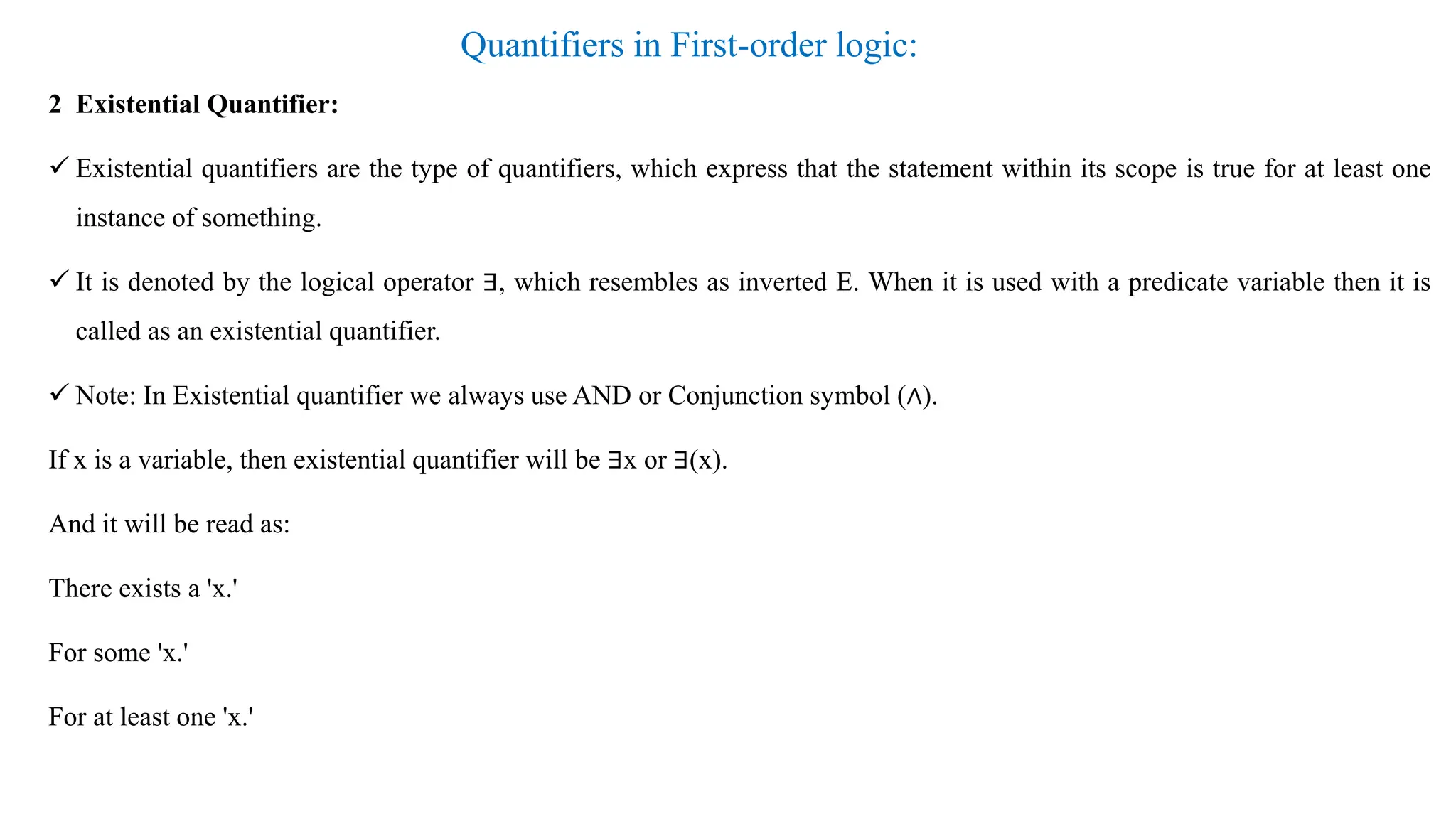 First Order Logic and Qualtifiers in AI.pptx | Programming Languages | Computing