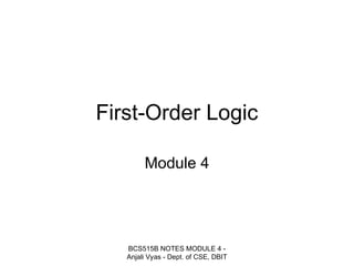 MODULE4_AI_COMPLETE-FIRST ORDER LOGIC.ppt