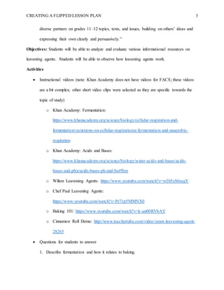Creating a Flipped Lesson Plan | DOCX | Educational Assessment | Education