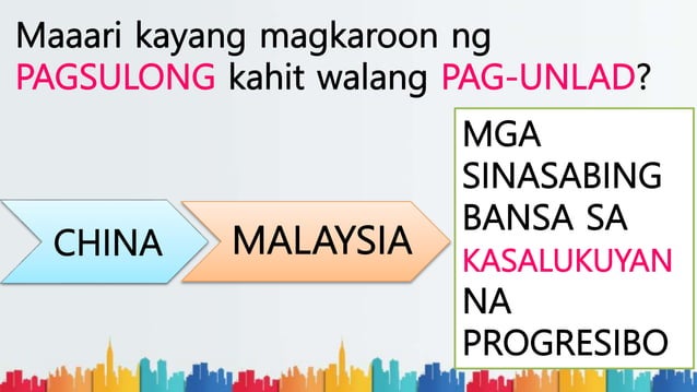 Module 4 aralin 1 konsepto at palatandaan ng pambansang kaunlaran Module 4 aralin 1 konsepto at palatandaan ng pambansang kaunlaran