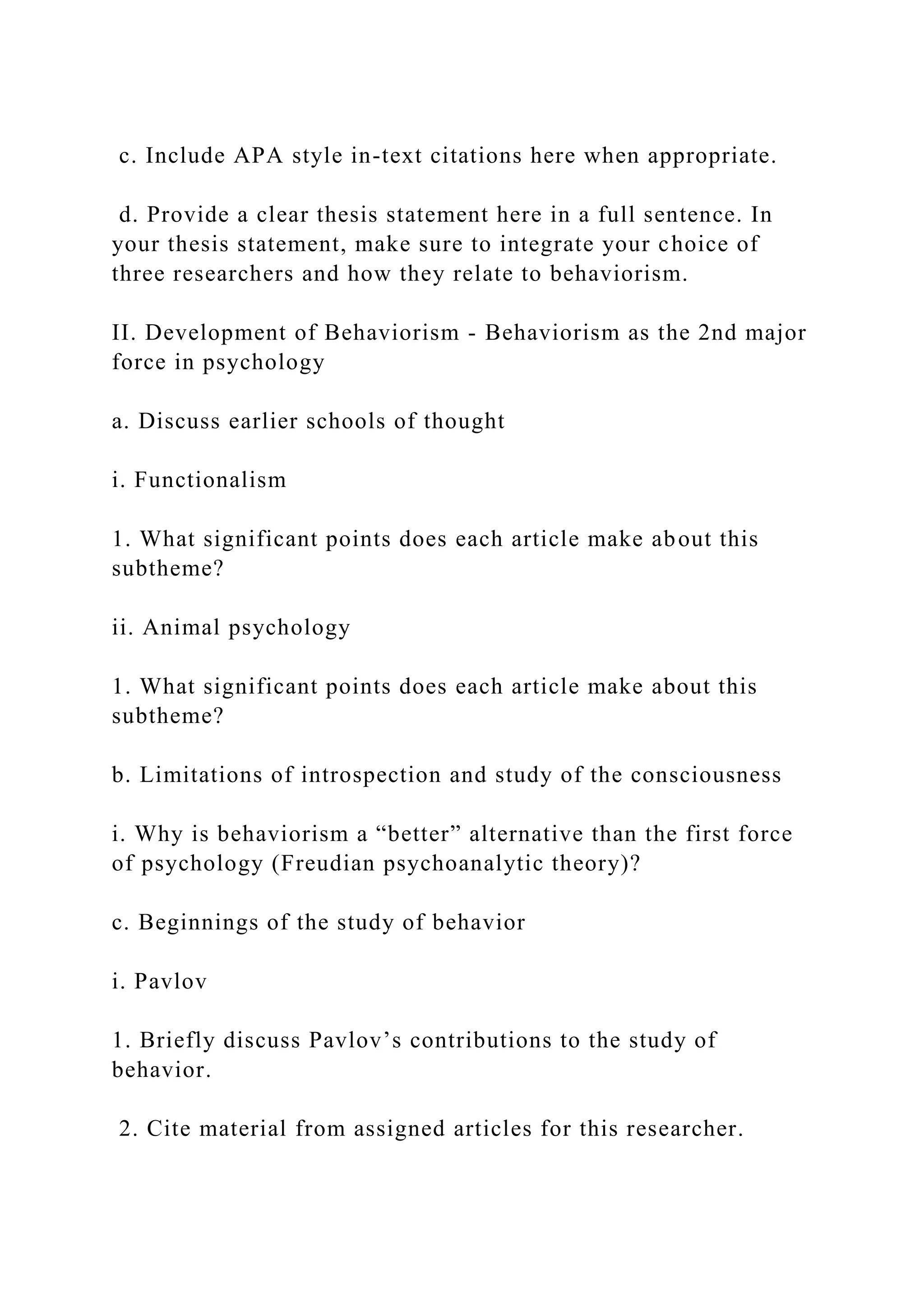 MODULE 4 ASSIGNMENTTOPIC Synthesis Paper-Origins of Behaviorism.docx