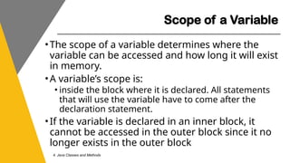 Module 4_Chapter One - Java Methods.pptx | Programming Languages | Computing
