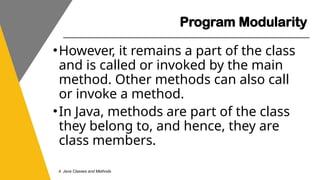 Module 4_Chapter One - Java Methods.pptx | Programming Languages | Computing