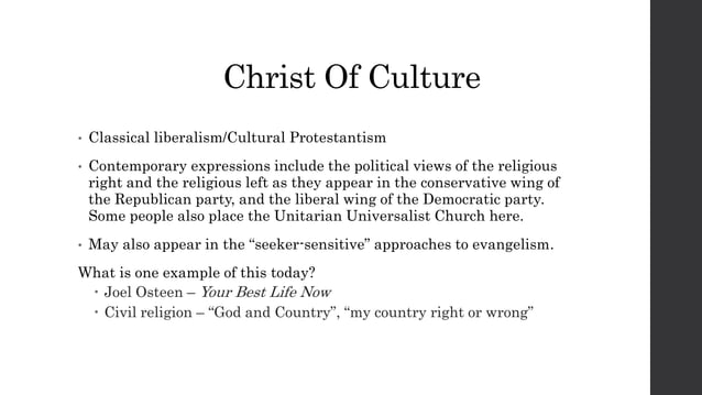 [Module 4] Christ and Culture.pptx | Christianity | Religion & Spirituality