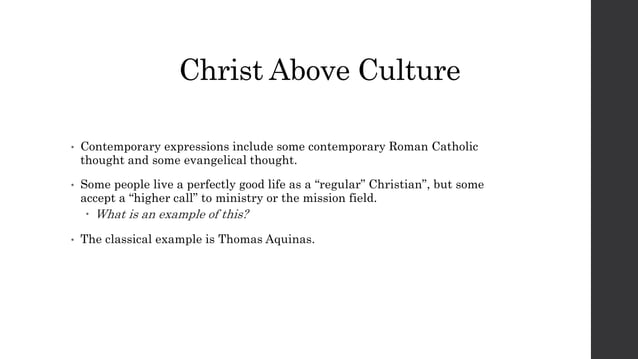 [Module 4] Christ and Culture.pptx | Christianity | Religion & Spirituality