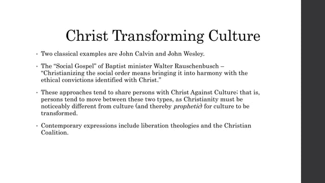 [Module 4] Christ and Culture.pptx | Christianity | Religion & Spirituality