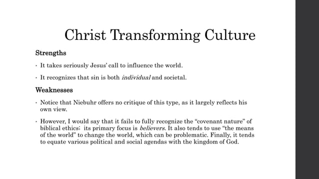 [Module 4] Christ and Culture.pptx | Christianity | Religion & Spirituality