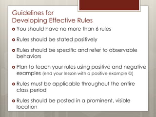 CHAMPS Module 4: Classroom Rules | PPTX | Educational Assessment ...