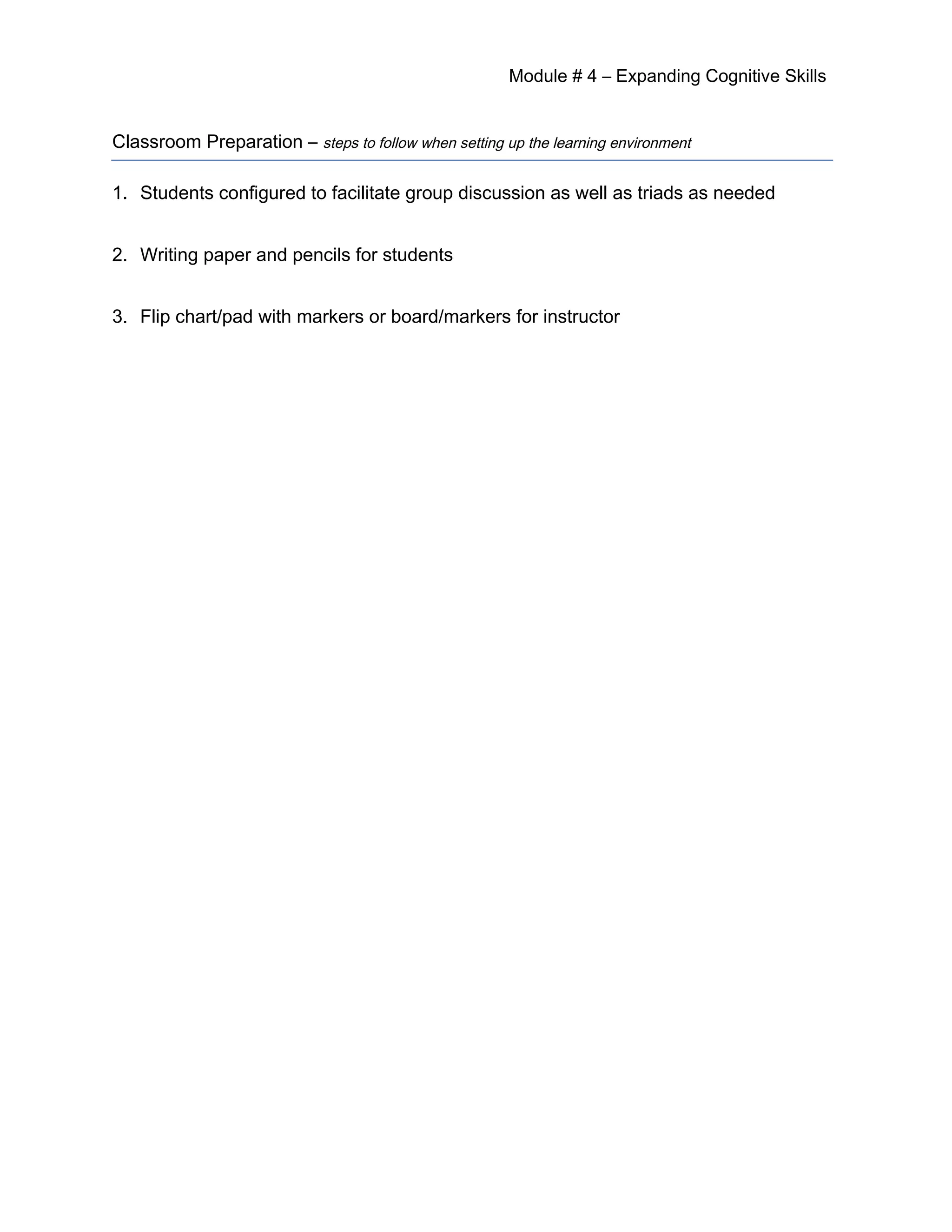 Module 4 cognitive skills | DOC