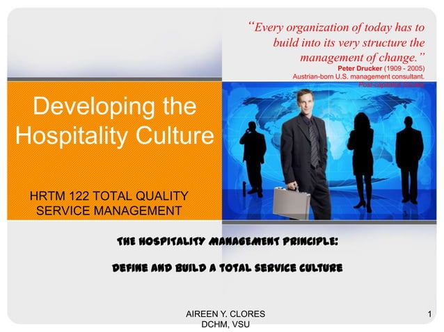Module 4 developing the hospitality culture | PPTX