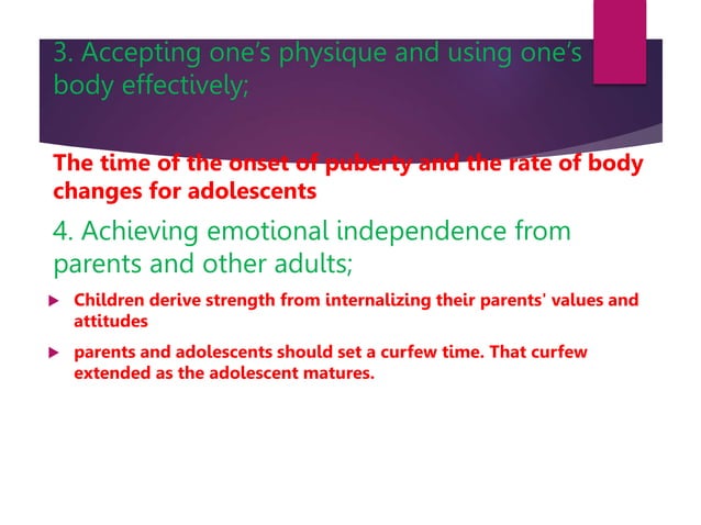 Module 4 Developmental Stages in Middle and Late Adolescence.pptx | Parenting Teens | Parenting