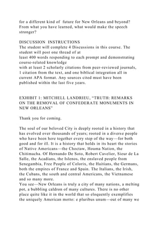 Module 4 Discussion Post and instructionsAfter the Charleston,.docx