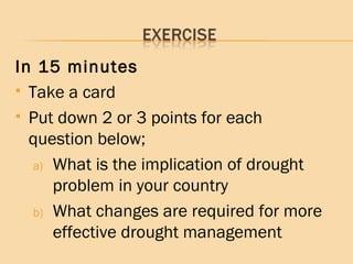 Drought Risk Assessment | PPT