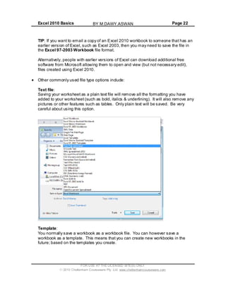 Module 4 excel2010 | PDF