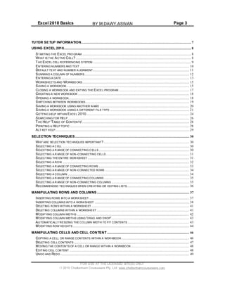 Module 4 excel2010 | PDF