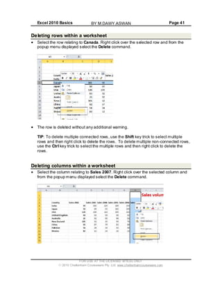 Module 4 excel2010 | PDF