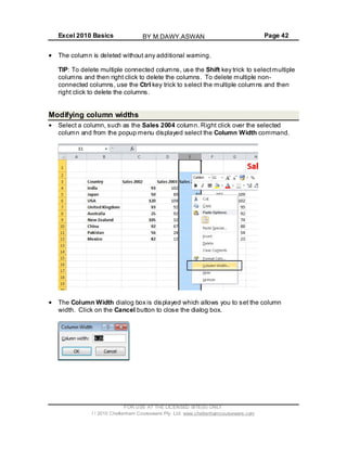 Module 4 excel2010 | PDF