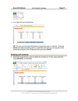 Module 4 excel2010 | PDF