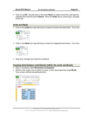 Module 4 excel2010 | PDF
