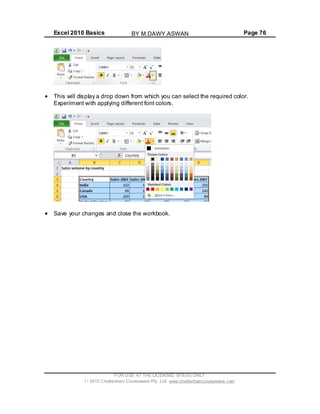 Module 4 excel2010 | PDF