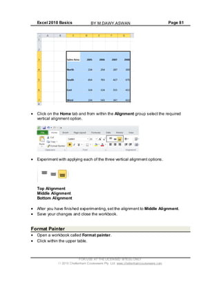 Module 4 excel2010 | PDF