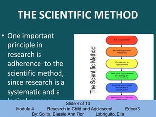 Research and Child Adolescent Development | PPT