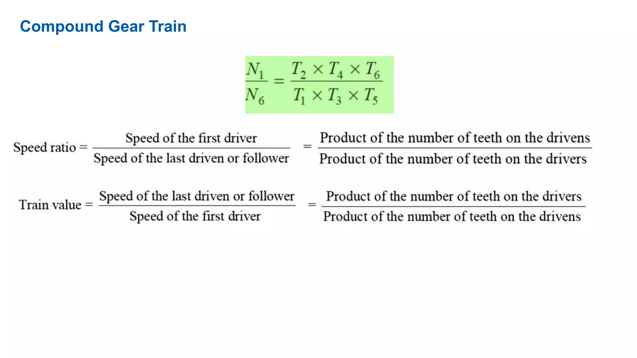 Module 4 gear trains | PPTX