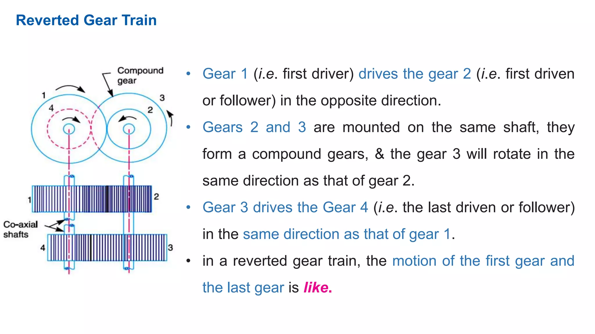 Module 4 gear trains | PPTX