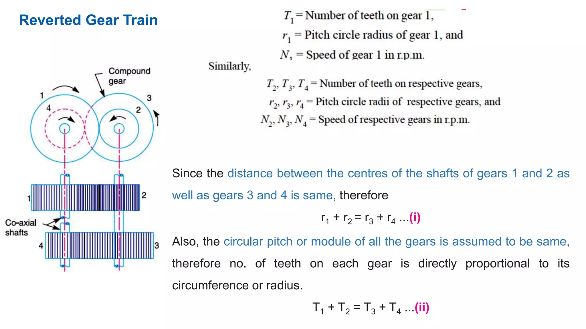 Module 4 gear trains | PPTX