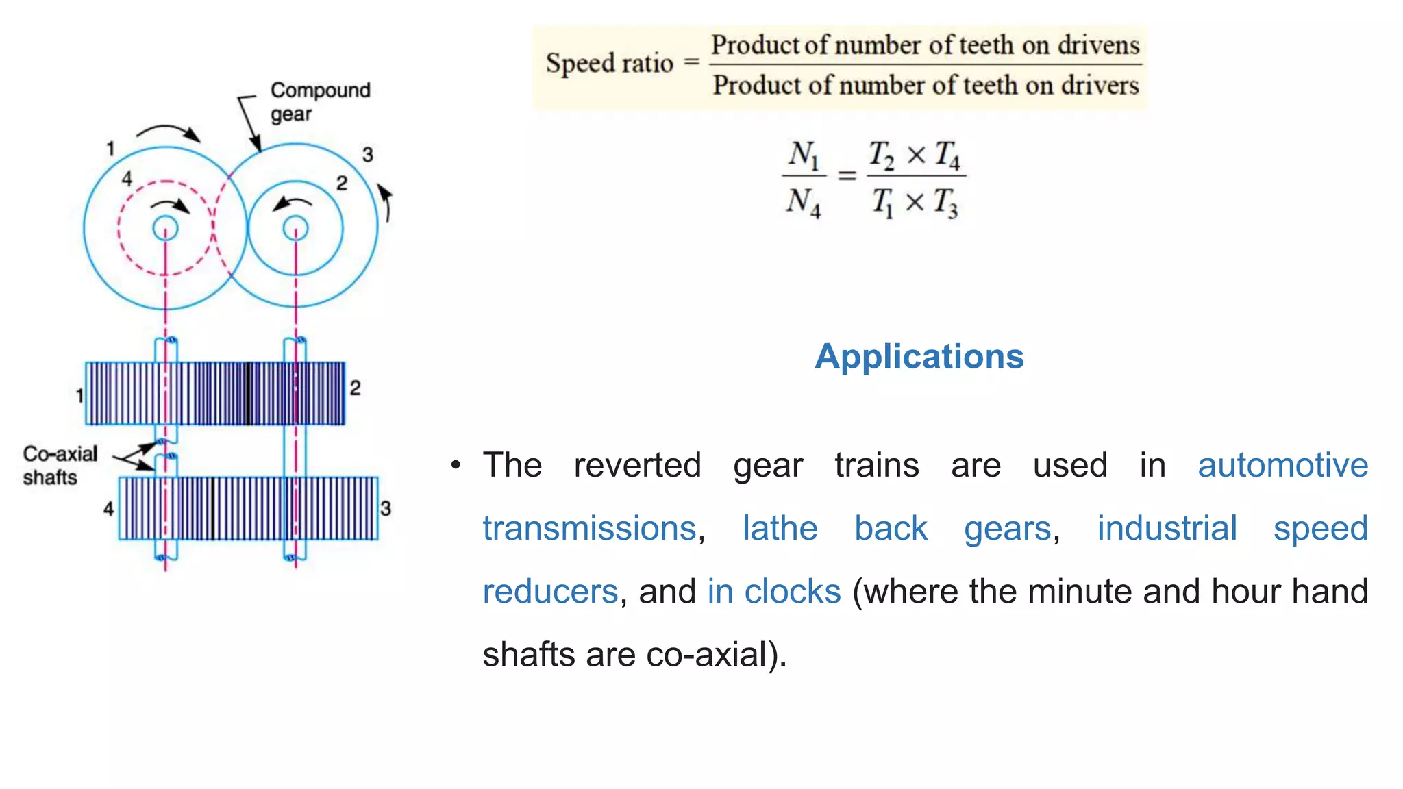 Module 4 gear trains | PPTX