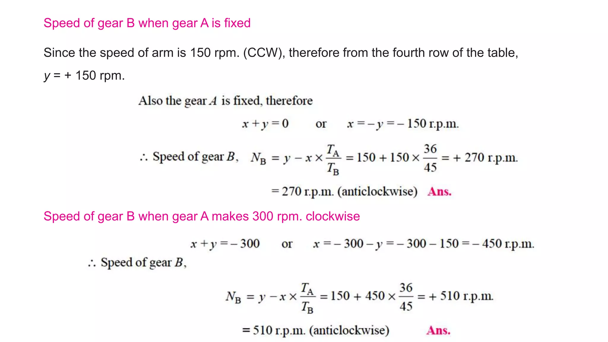 Module 4 gear trains | PPTX
