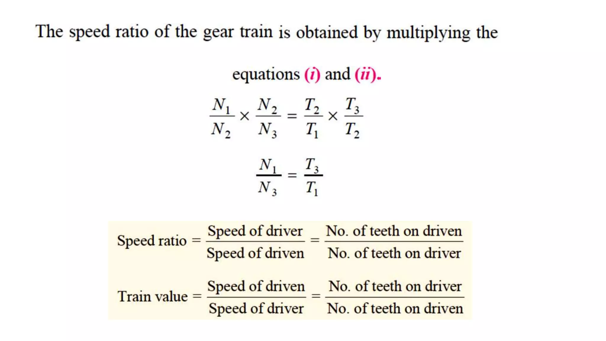 Module 4 gear trains | PPTX