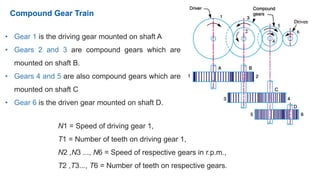 Module 4 gear trains | PPTX