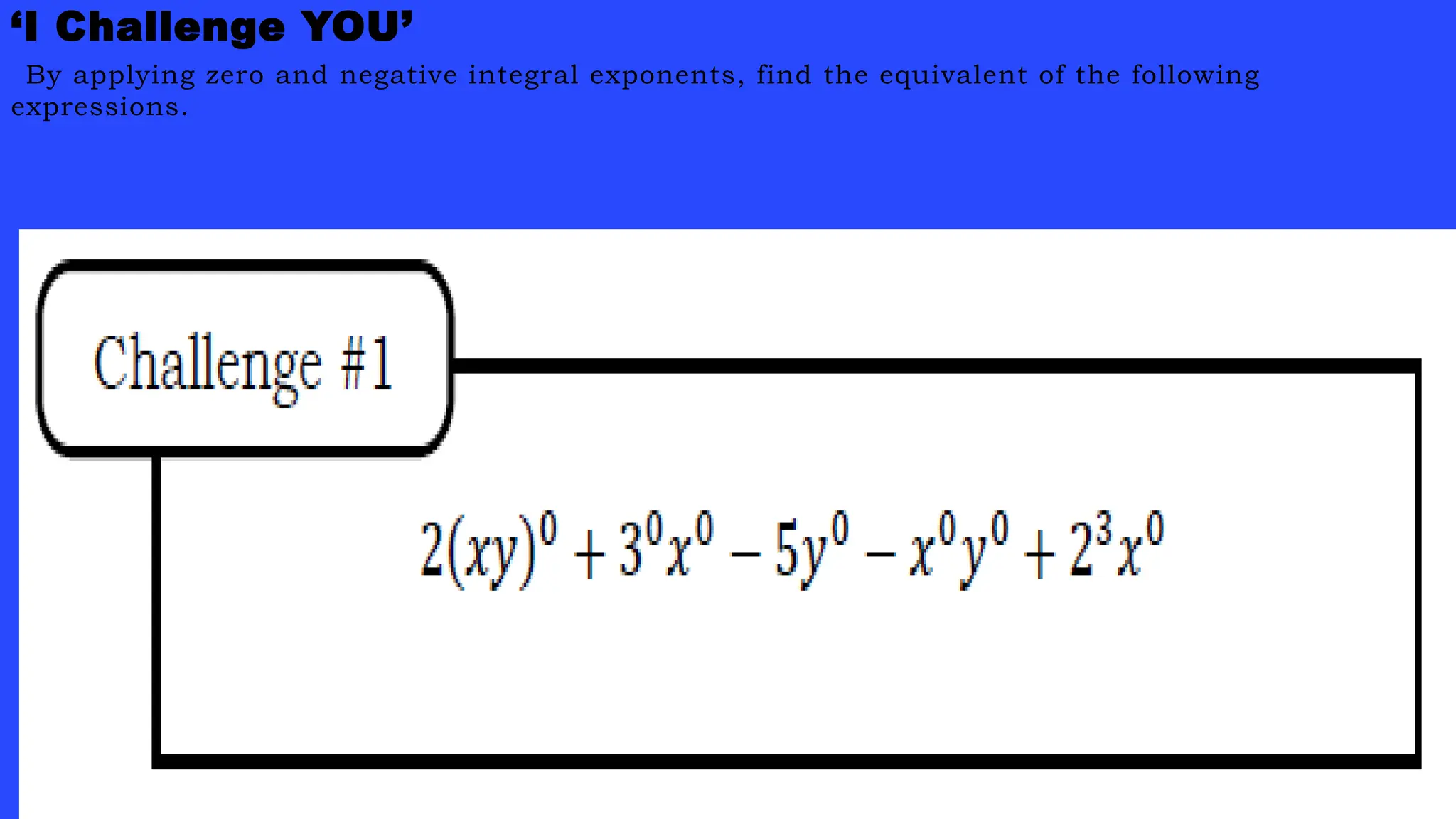 MODULE 4 ILLUSTRATION ON INTEGRAL EXPONENTS | PPTX