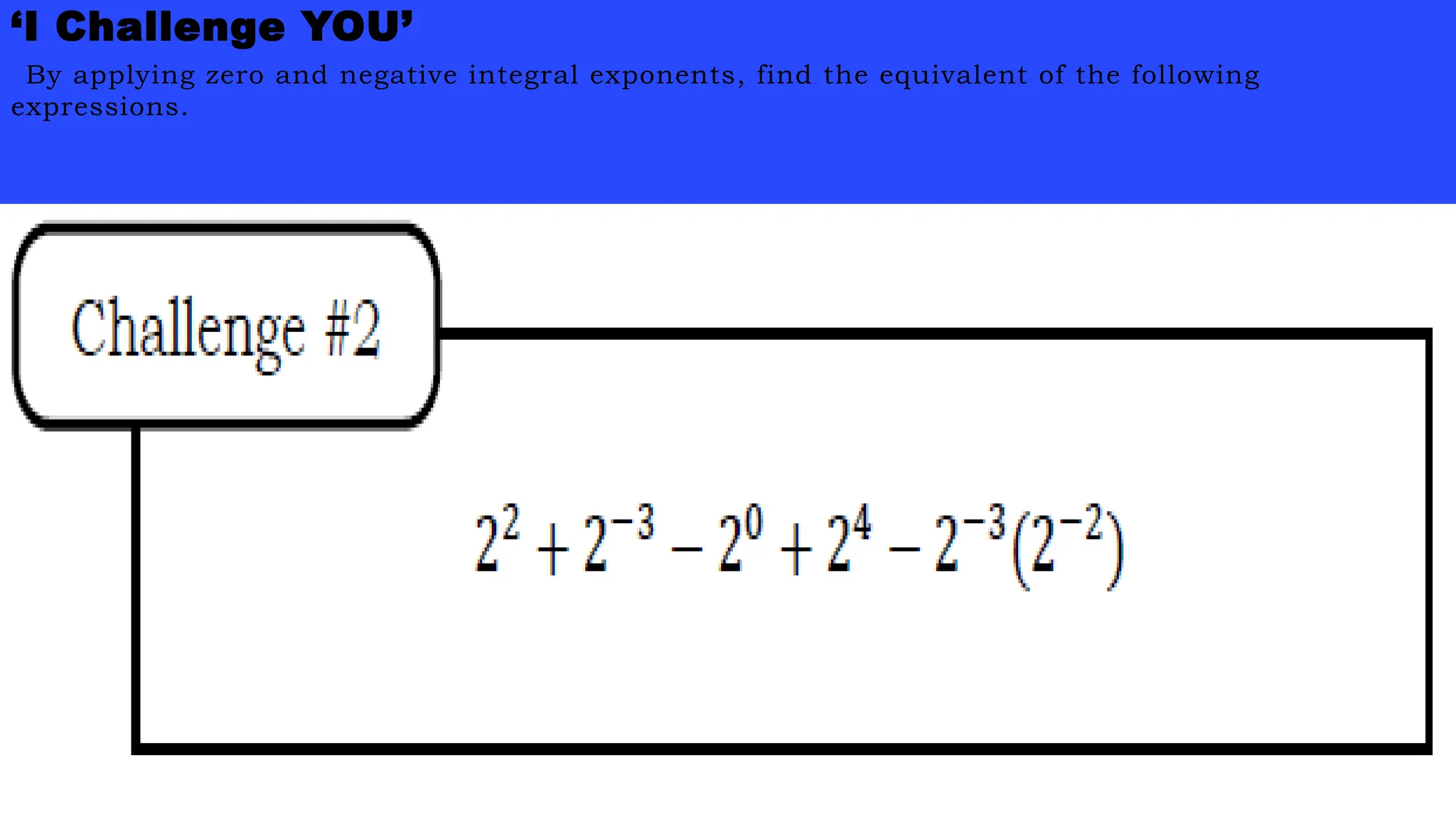 MODULE 4 ILLUSTRATION ON INTEGRAL EXPONENTS | PPTX