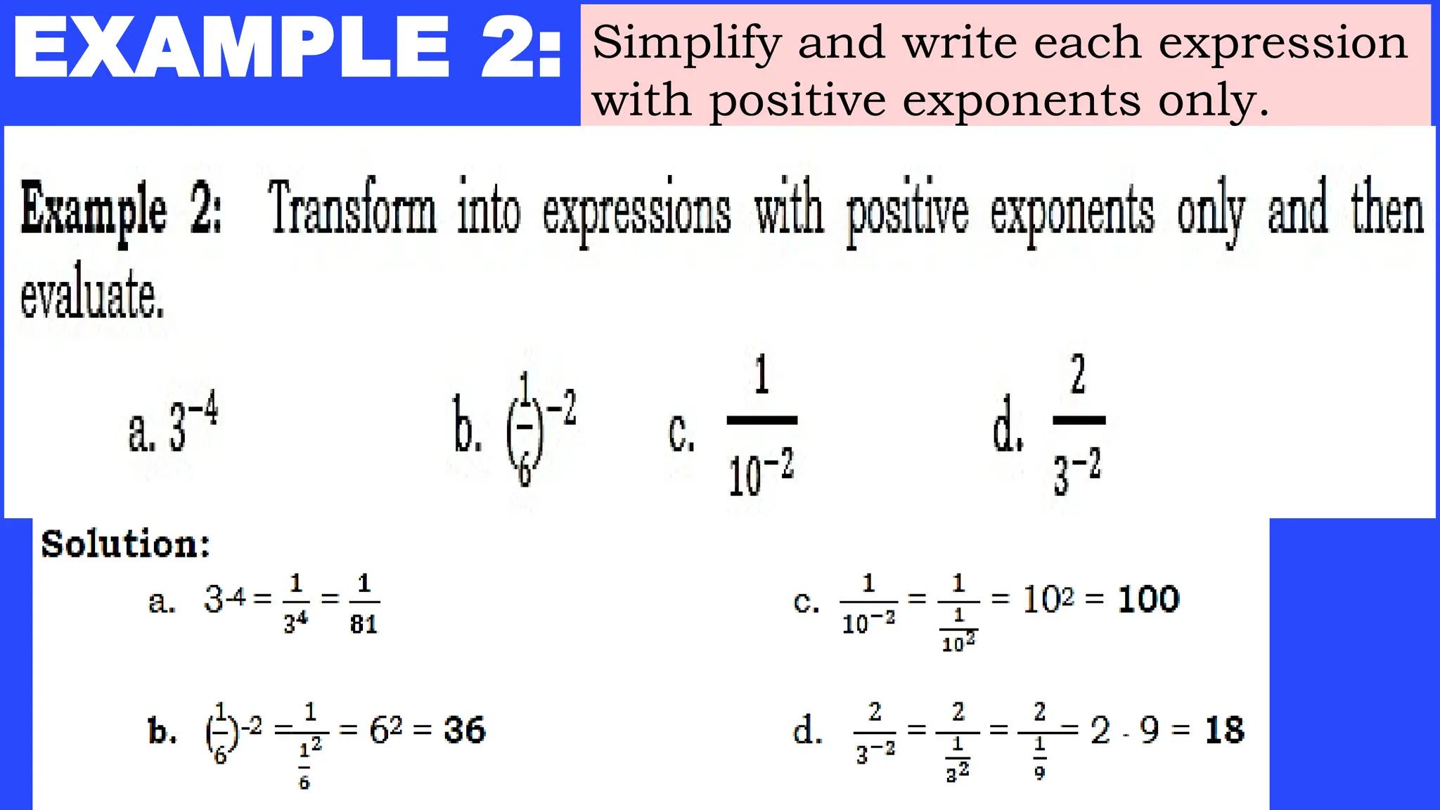 MODULE 4 ILLUSTRATION ON INTEGRAL EXPONENTS | PPTX