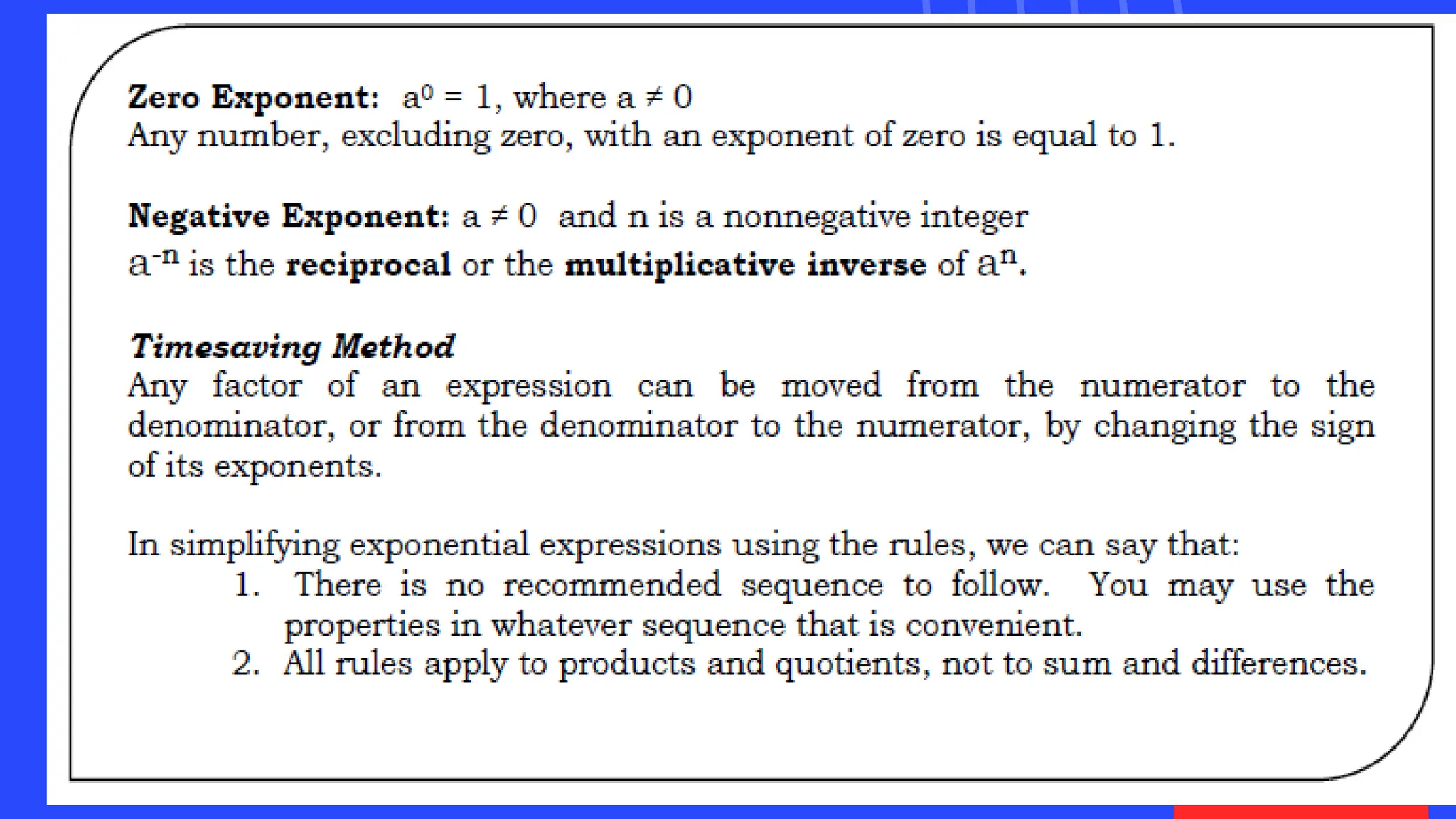 MODULE 4 ILLUSTRATION ON INTEGRAL EXPONENTS | PPTX