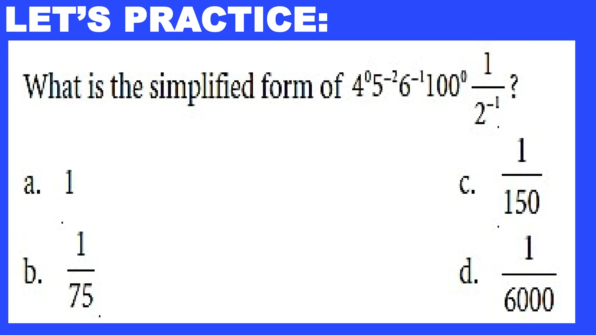 MODULE 4 ILLUSTRATION ON INTEGRAL EXPONENTS | PPTX