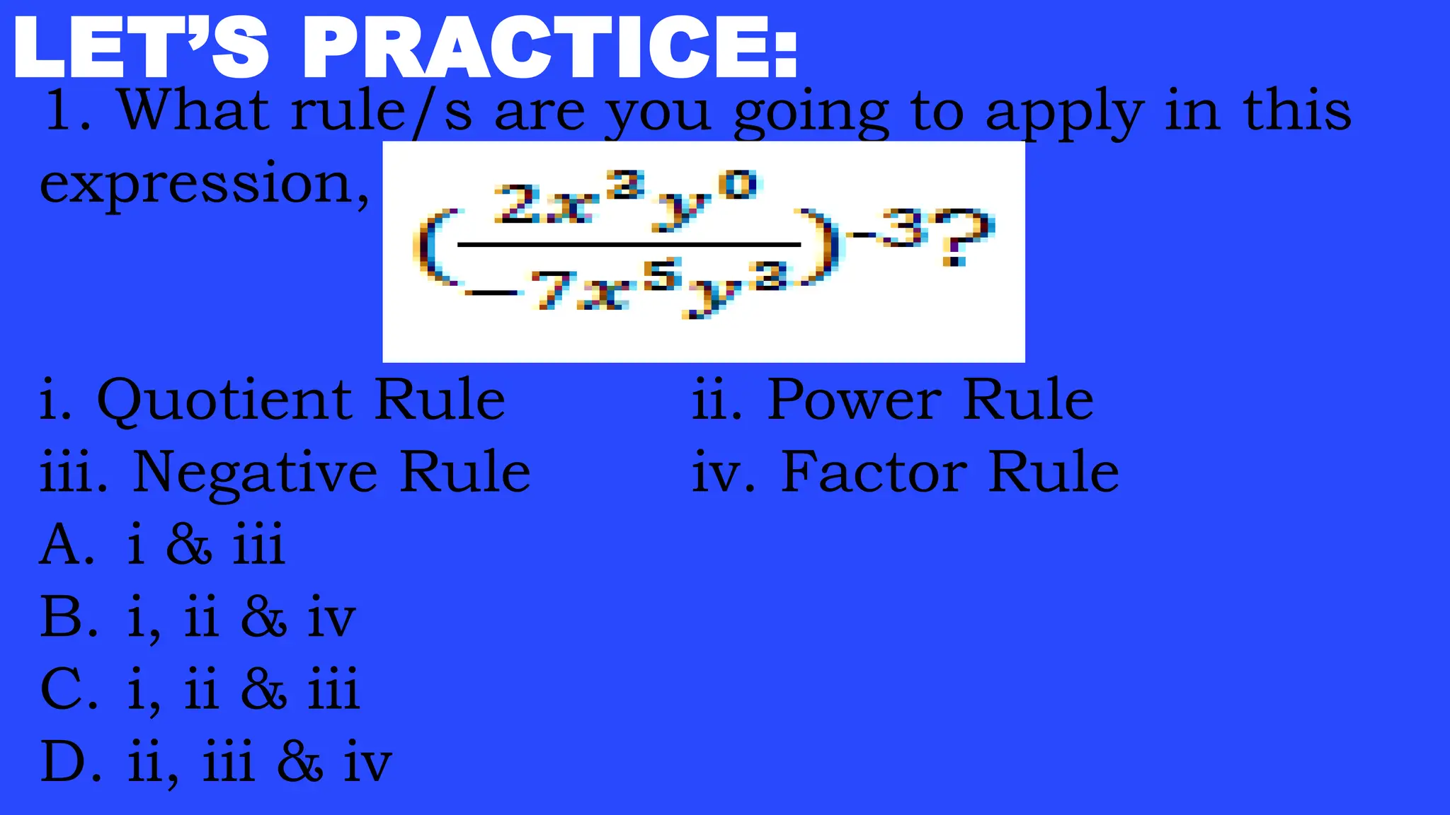 MODULE 4 ILLUSTRATION ON INTEGRAL EXPONENTS | PPTX