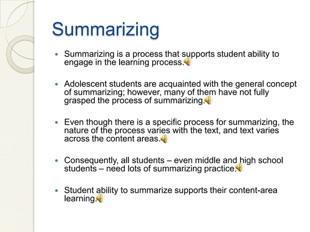 Module4 introto summarizing | PPT